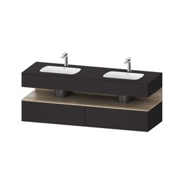 Duravit Einbauwaschtisch-M&ouml;bel-Set Qatego 160x55x60cm, Kon-WTU, B, E Ma/Gra matt (QA4797055800010)
