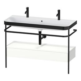 Duravit M&ouml;belwaschtisch-Kombi Happy D.2 Plus 117,5x49cm, m 1 HL, Konsole, we s-matt (HP4764O36360000)