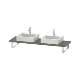 Duravit Konsole Cpmpact L-Cube 80-200x48cm, 2 A., St&auml; 4.5cm, f Gr hgl (LC101C08989)