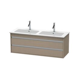 Duravit Waschtischunterschrank Ketho 127x47,5x48cm, 2 Schubk., wandh&auml;ngend, leinen (KT643207575)