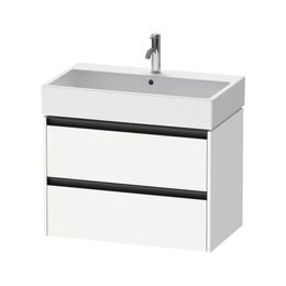Duravit Waschtischunterschrank Ketho.2 78,4x46cm, we. ma, 2 Schub., wandh&auml;ngend (K25277018180000)