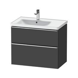 Duravit Waschtischunterschrank D-Neo 78,4x45,2cm, 1 Kast, B li, chr/Grap ma (DE4357010490000)