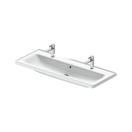 Duravit Waschtisch D-Neo 120,5x48cm, m &Uuml;L, Hahnloch, we hgl, 2 HL (2367120024)