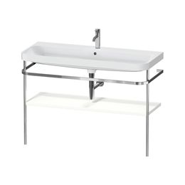 Duravit M&ouml;belwaschtisch-Kombi Happy D.2 Plus 117,5x49cm, m Konsole, 1 HL, we matt (HP4839O84840000)