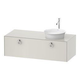 Duravit Waschtischunterschrank White Tulip 130x55cm, 1 AZ m G, B re, Nord we s-matt (WT4982R3939)