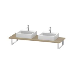 Duravit Konsole L-Cube 80-200x55cm, 2 A., St&auml;r 3cm, med. Ei (LC107C07171)
