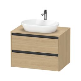 Duravit Waschtischunterschrank Ketho.2 80x55cm, E N, Pl m 1 Ausschn, wandh&auml;ngend (K24895030300000)