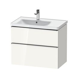 Duravit Waschtischunterschrank D-Neo 78,4x45,2cm, 1 Kast, B li, chr/we hgl (DE4357010220000)