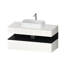 Duravit Waschtischunterschrank Qatego 120x55x60cm, E sw/we g, Pl, 1 Schubkast. (QA4732016220000)