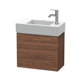 Duravit Waschtischunterschrank L-Cube 48x24x40cm, wandh&auml;ngend, T&uuml;r re, Nussb dunkel (LC6246R2121)