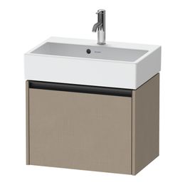 Duravit Waschtischunterschrank Ketho.2 Compact 58,4x39x44cm, 1 Ausz., wandh&auml;ngend, leinen (K25073075750000)
