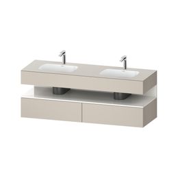 Duravit Einbauwaschtisch-M&ouml;bel-Set Qatego 160x55x60cm, Kon-WTU, we Hgl/taupe ma (QA4797022910000)