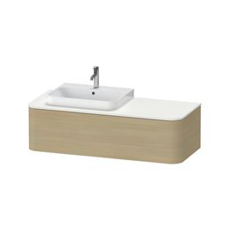 Duravit Waschtischunterschrank o. ES Happy D.2 Plus 35,4x130cm, 1 Ausz., Medit. Eiche, links (HP4942L71710010)