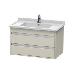 Duravit Waschtischunterschrank Ketho 80x45,5cm, Tau, 2 Schubk., wandh&auml;ngend (KT664409191)