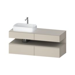 Duravit Waschtischunterschrank Qatego 140x55x60cm, T m, Pl, Beck. li, Nischenb (QA4765083830010)
