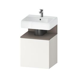 Duravit Waschtischunterschrank Qatego 49x42x64,5cm, 1 T, T l, ba matt/we matt (QA4077L43840000)