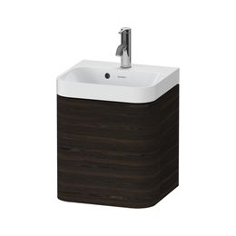 Duravit M&ouml;belwaschtisch Happy D.2 Plus 40x36cm, 1 T, An li, m HL, Nussb geb. (HP4340O69690000)