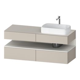 Duravit Waschtischunterschrank Qatego 140x55x60cm, w m/ta m, Pl, B r, Nischenb (QA4766084910010)