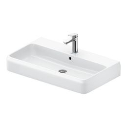 Duravit Aufsatzwaschtisch Qatego 80x47cm, w g, m HL, &Uuml;, HL, geschli. (2382800027)