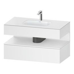 Duravit Einbauwaschtisch-M&ouml;bel-Set Qatego 100x55x60cm, we ma, Konsolen-Waschtischunterbau (QA4786018180000)