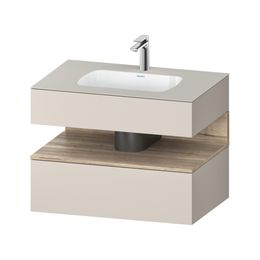 Duravit Einbauwaschtisch-M&ouml;bel-Set Qatego 80x55x60cm, E Marmo/tau ma, Konsolen-Waschtischunterbau (QA4785055910000)