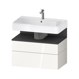 Duravit Waschtischunterschrank Qatego 79x47x59cm, gra m/we g, 1 Kast, 1 Ausz. (QA4394049220000)