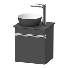 Duravit Konsolen-Waschtischunterschrank wandh&auml;ngend Sivida 40x44x32,5cm, T&uuml;r, Gr. chr, re, graph ma (SV4656R10490000)