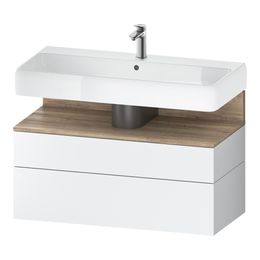 Duravit Waschtischunterschrank Qatego 99x47x59cm, E Ma/w m, 1 Kast, m Nischenb (QA4395055180010)