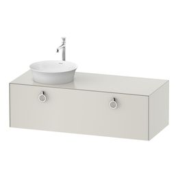 Duravit Waschtischunterschrank White Tulip 130x55cm, 1 AZ m G, B li, Nord we s-matt (WT4982L3939)