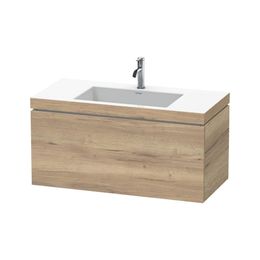 Duravit Waschtischunterschrank c-bonded L-Cube 100x48cm, 1 HL, Ei marm., 1 Ausz., wandh&auml;ngend (LC6918O5555)