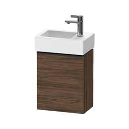 Duravit Waschtischunterschrank D-Neo 36,4x22,2x44cm, 1 T&uuml;r, An R, sw/Nuss d (DE4218RBD210000)
