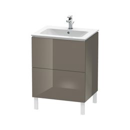 Duravit Waschtischunterschrank L-Cube 62x48,1cm, flan. Gr hgl, 2 Ausz., steh. (LC662508989)