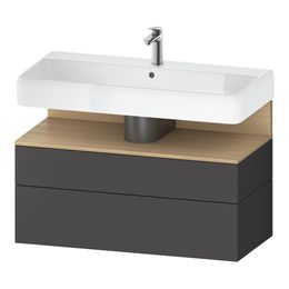 Duravit Waschtischunterschrank Qatego 99x47x59cm, E na/gra m, 1 Kast, 1 Ausz. (QA4395030490000)