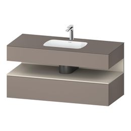 Duravit Einbauwaschtisch-M&ouml;bel-Set Qatego 120x55x60cm, T m/ba ma, Konsolen-Waschtischunterbau (QA4787083430000)