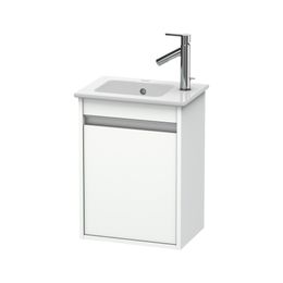 Duravit Waschtischunterschrank Ketho 40x28,5x55cm, wandh&auml;ngend, T links, wei&szlig; matt (KT6417L1818)