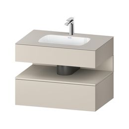 Duravit Einbauwaschtisch-M&ouml;bel-Set Qatego 80x55x60cm, T m/ta ma, Konsolen-Waschtischunterbau (QA4785083910000)