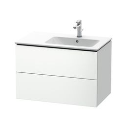 Duravit Waschtischunterschrank L-Cube 82x48,1x55cm, 2 SBK, Beck. re, we. matt (LC629208484)