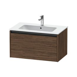 Duravit Waschtischunterschrank Ketho.2 81x48cm, Nussb dkl., 1 Ausz., wandh&auml;ngend (K25063021210000)