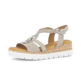 Gabor Damen Plateausandaletten "Plateau Sandale", Gr. 40,5gr&uuml;n, Schuhe