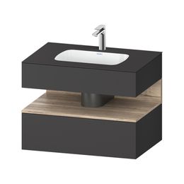Duravit Einbauwaschtisch-M&ouml;bel-Set Qatego 80x55x60cm, E Marmo/Gra ma, Konsolen-Waschtischunterbau (QA4785055490000)