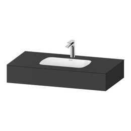 Duravit Einbauwaschtisch-M&ouml;bel-Set Qatego 100x55x17cm, gra m, m K, 1 Ausschn, m &Uuml;L (QA4691049490000)