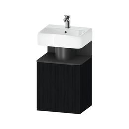 Duravit Waschtischunterschrank Qatego 44x35x64,5cm, 1 T, T li, graph m/Eich sw (QA4076L49160000)
