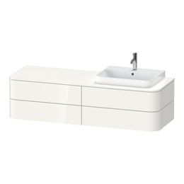 Duravit Waschtischunterschrank o. ES Happy D.2 Plus 40,8x160cm, 4 SchKa., BP r, we. hgl (HP4973R22220010)