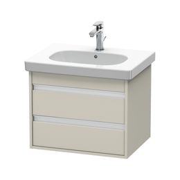 Duravit Waschtischunterschrank Ketho 60x45,5cm, Tau, 2 Schubk., wandh&auml;ngend (KT665009191)