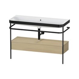 Duravit M&ouml;belwaschtisch-Kombi Happy D.2 Plus 117,5x49cm, m Konso, 1 Lad, o HL, Me Ei (HP4744N71710000)