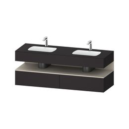 Duravit Einbauwaschtisch-M&ouml;bel-Set Qatego 160x55x60cm, Kon-WTU, T m/Gr matt (QA4797083800000)