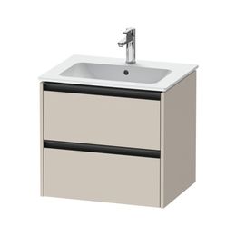 Duravit Waschtischunterschrank Ketho.2 61x48cm, Tau ma, 2 Schub., wandh&auml;ngend (K25262091910000)