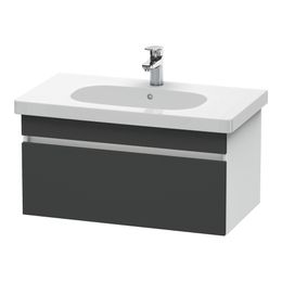 Duravit Waschtischunterschrank DuraStyle 80x45,3cm, gra m/we ma, 1 Ausz., wandh&auml;ngend (DS638404918)