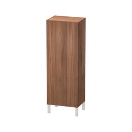 Duravit Halbhochschrank L-Cube 50x36,3x132cm, T&uuml;r re, nussbaum natur (LC1179R7979)