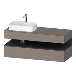 Duravit Waschtischunterschrank Qatego 140x55x60cm, gra m/ba m, Pl, B l, B (QA4765049430010)